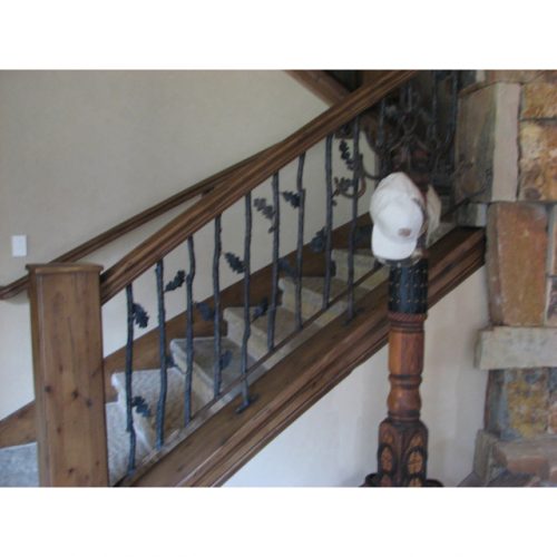 Bronze Oak leaf railing - Luna Bronze